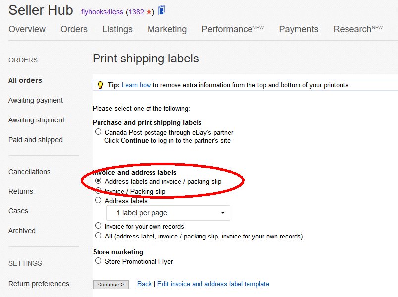 Solved: changes to the eBay invoice and address label toda... - The ...