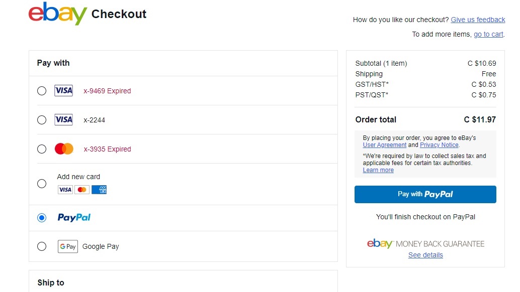 What this looks like for a buyer - The eBay Canada Community